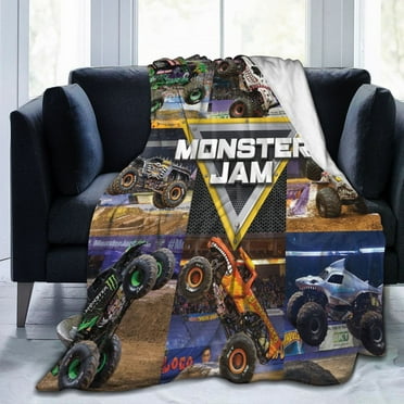 "Monster Jam Kids Plush Blanket - 62""x90"", Grave Digger Throw, 100% ...