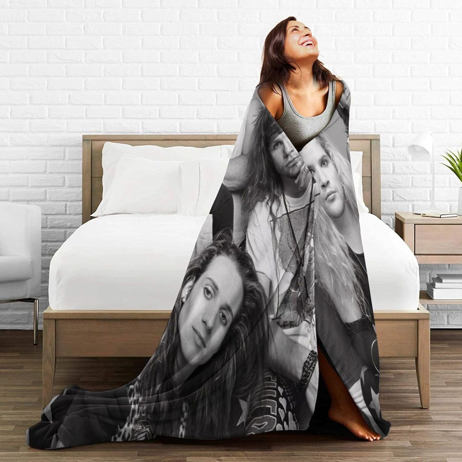Blanket Mother Rock Love Bone Band Throw Flannel Blankets Soft Bed ...