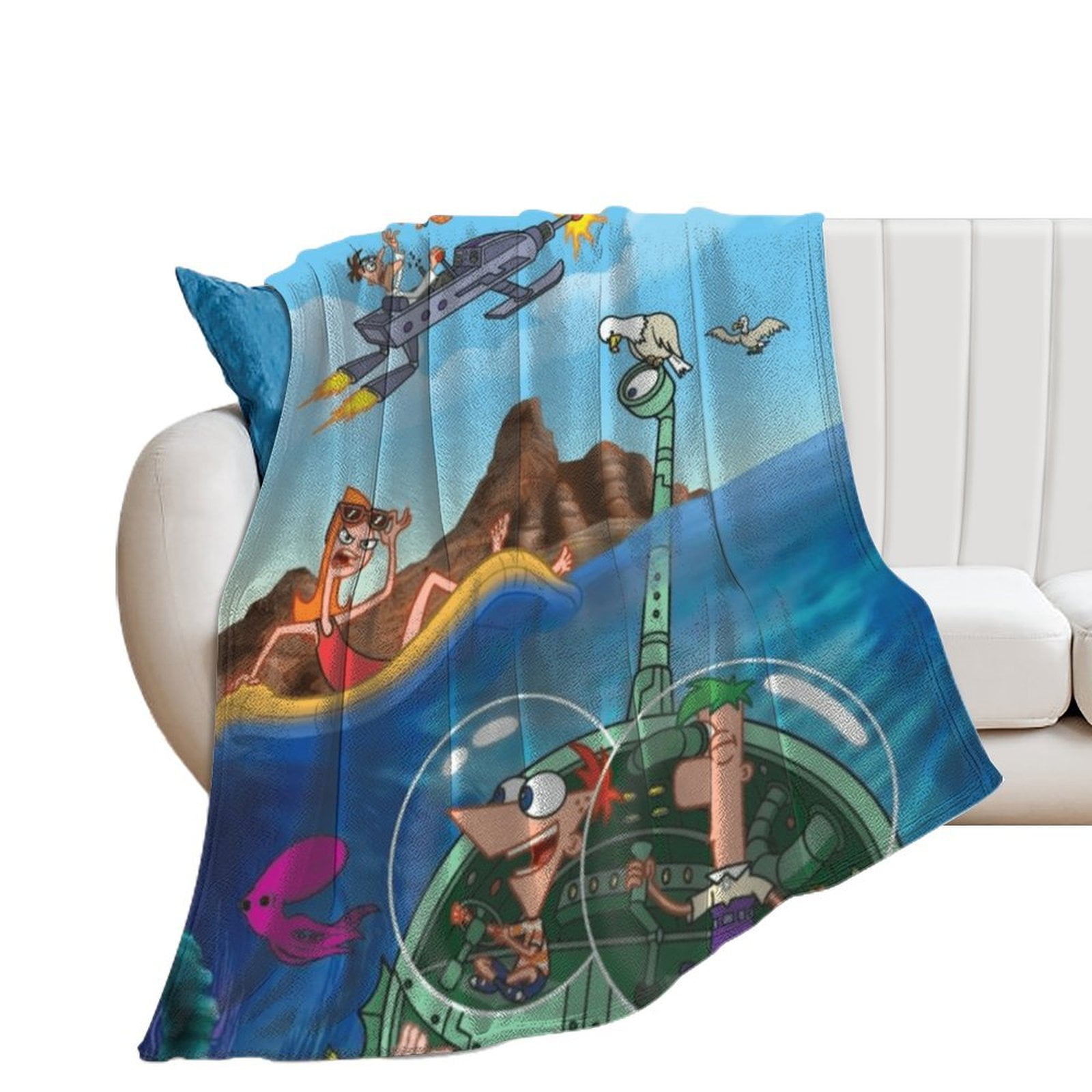 Blanket Phineas And Ferb Cartoon Theme Home Decor - Walmart.com