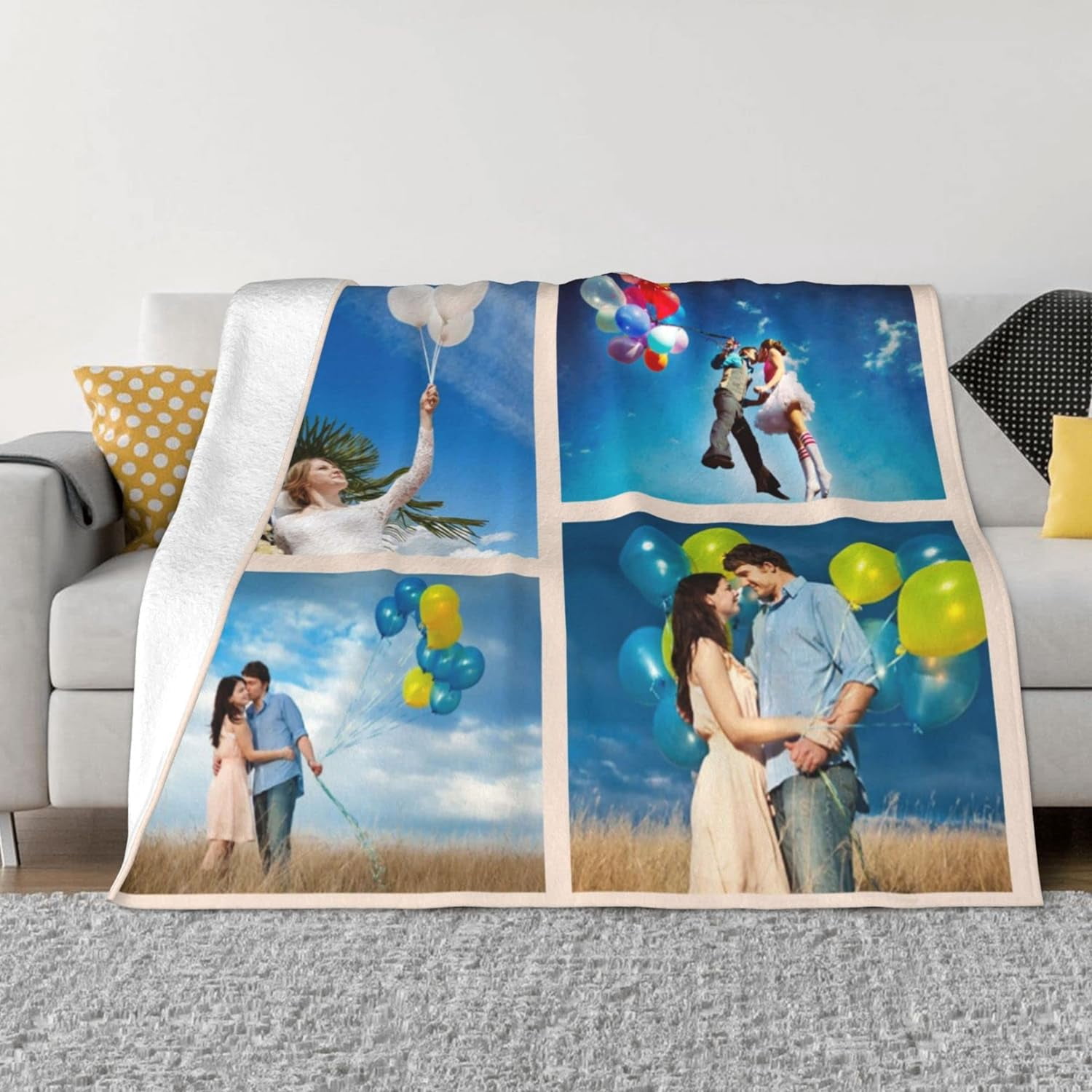 Blanket with Photos Personalized Throw Blanket ized Picture Blanket for ...