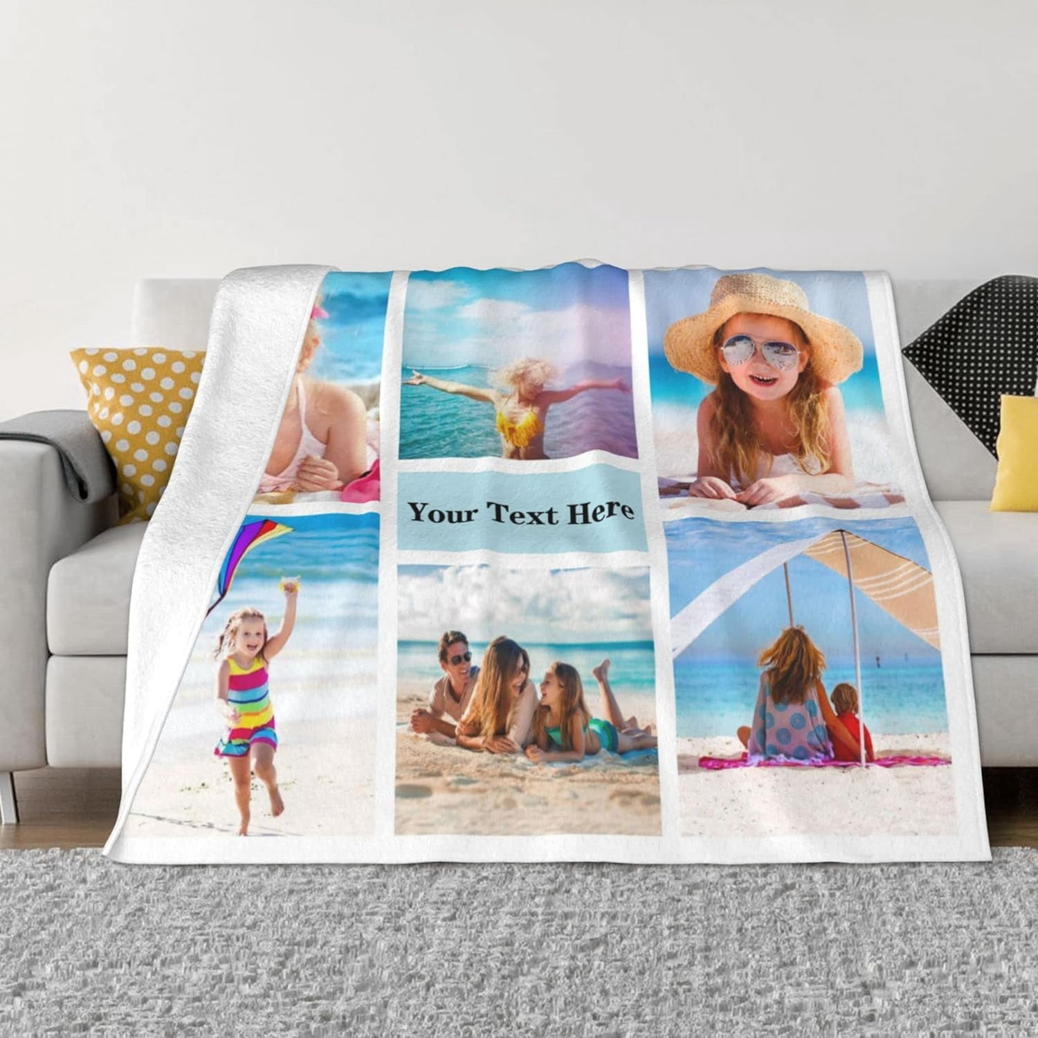 Blanket with Photos Personalized Throw Blanket ized Picture Blanket for ...