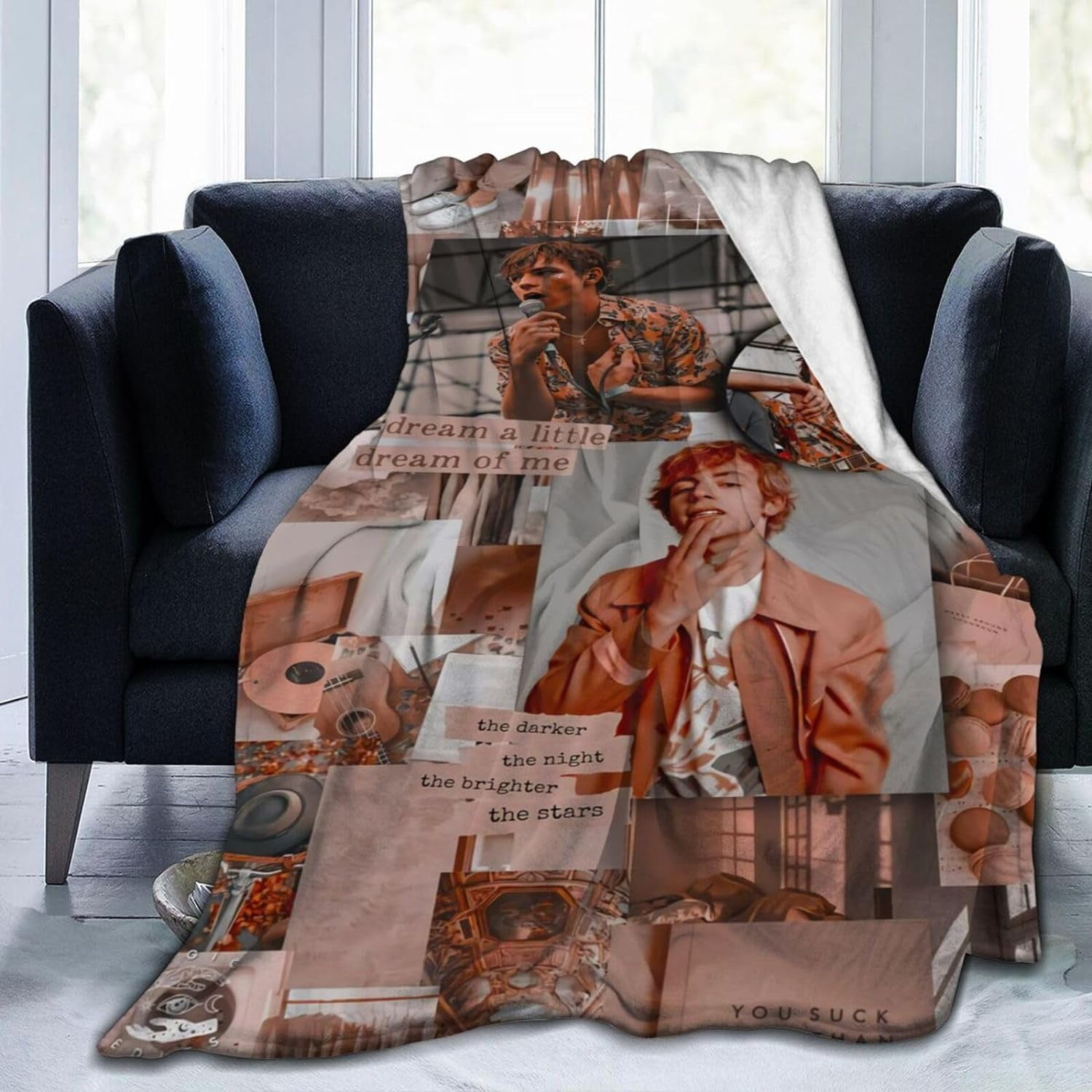 Blanket Ross Musics Lynch Throw Flannel Blankets Warm Soft Cozy Fuzzy ...
