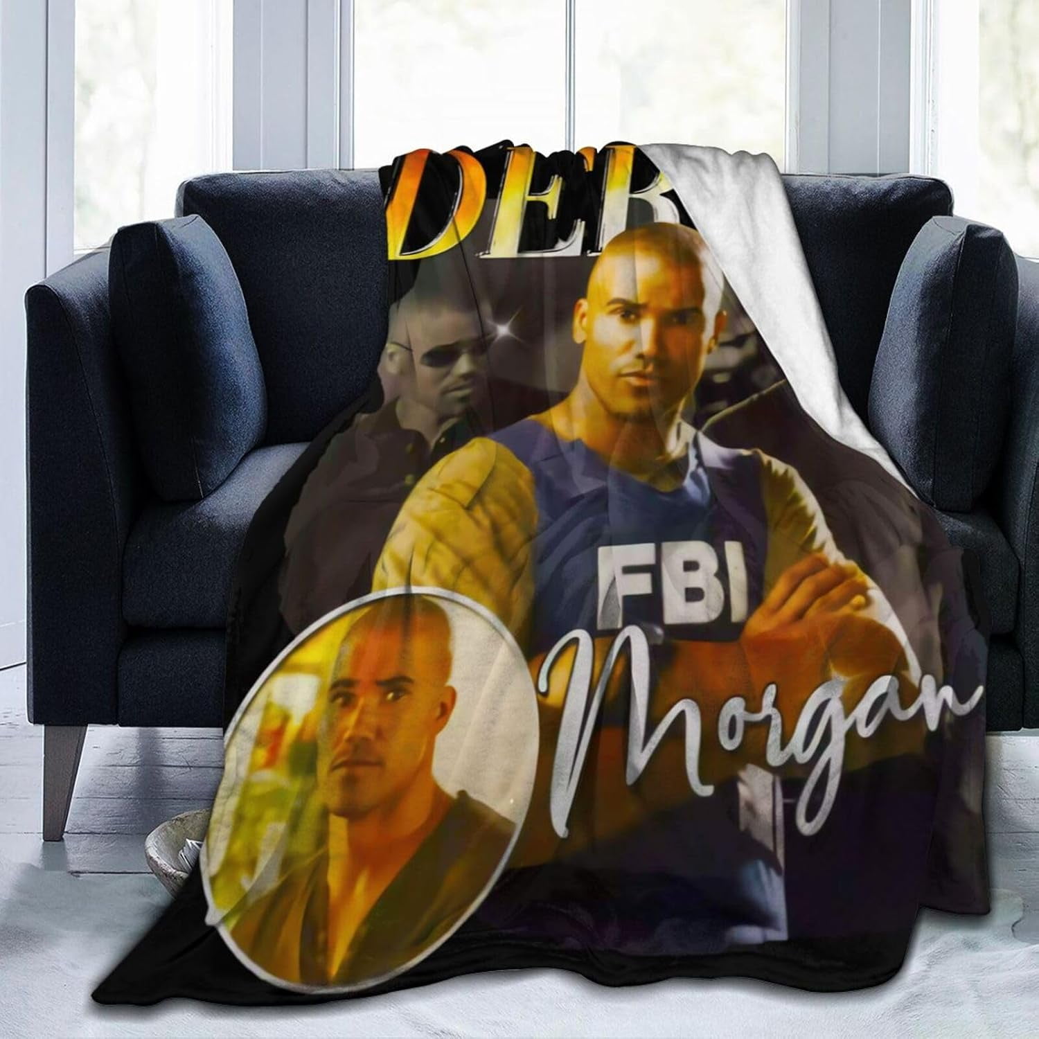 Blanket Shemar Actor Moore Throw Flannel Blankets Warm Soft Cozy Fuzzy ...