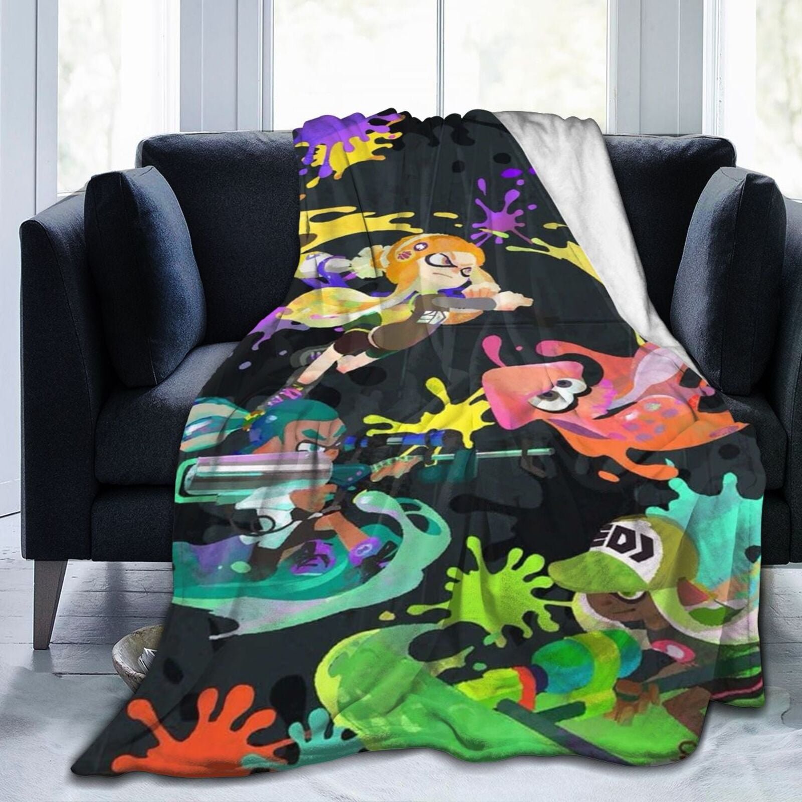 Blanket Splatoon Soft Warm Flannel Air Conditioning Blanket Throw ...
