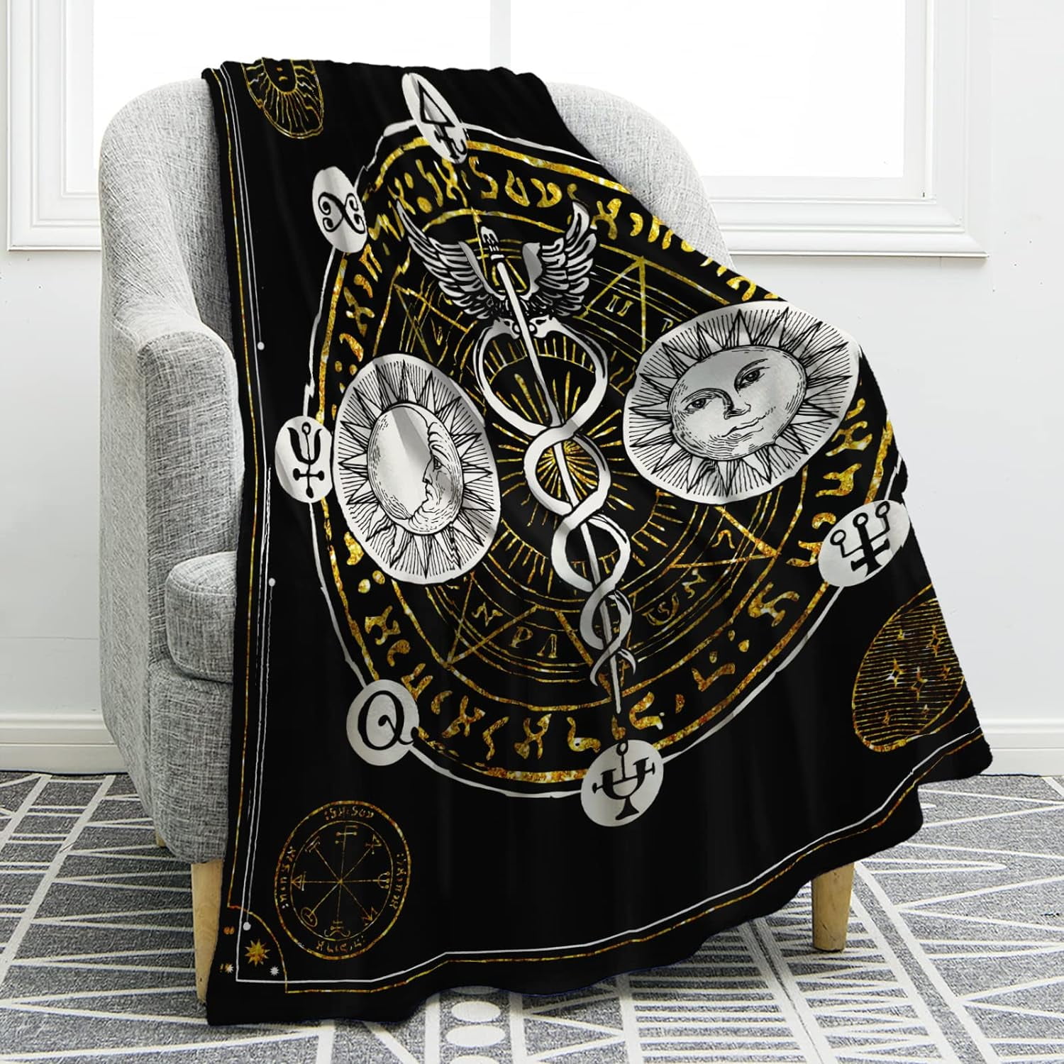 Blanket Stars Space Psychedelic Print Throw Blanket for Bedroom Decor ...