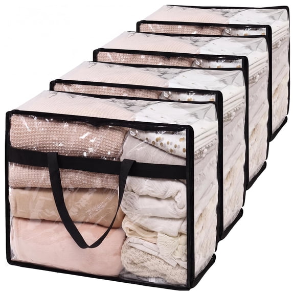 Blanket Storbags 60l Extra Large Plastic Vinyl Clear Bag For Clothes ...