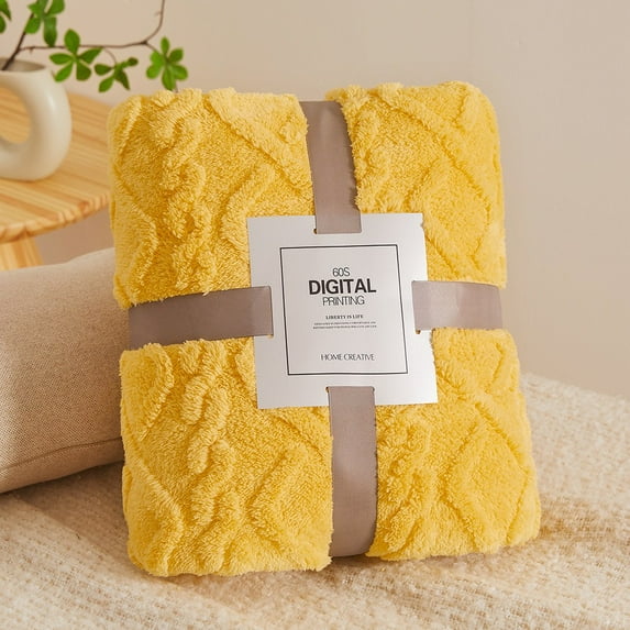 Blanket,Thickened Sofa Blanket Plush Soft Comfortable Bed Blanket Thick ...