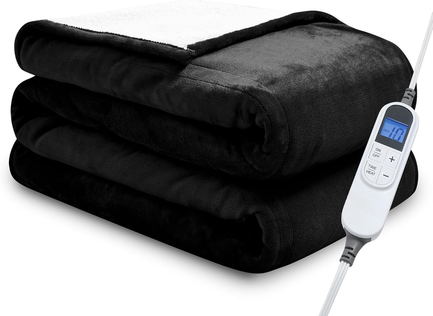 Blanket Throw 50"x60" Heated Blankets 10 Heating Levels 12 Time ...