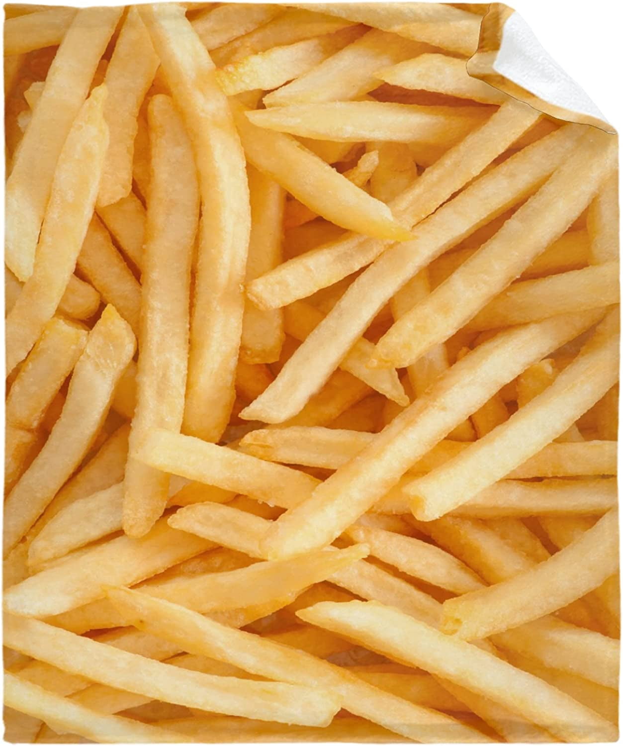 Blanket Throw Food French Fries Super Soft and Cozy Flannel for Home ...