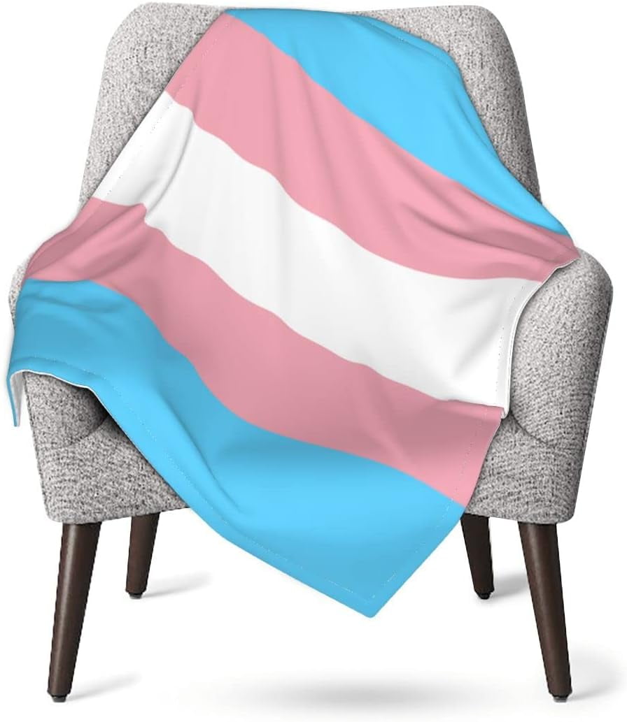 Blanket Transgender Pride Flag LGBT Throw Blanket Ultra Soft Velvet ...