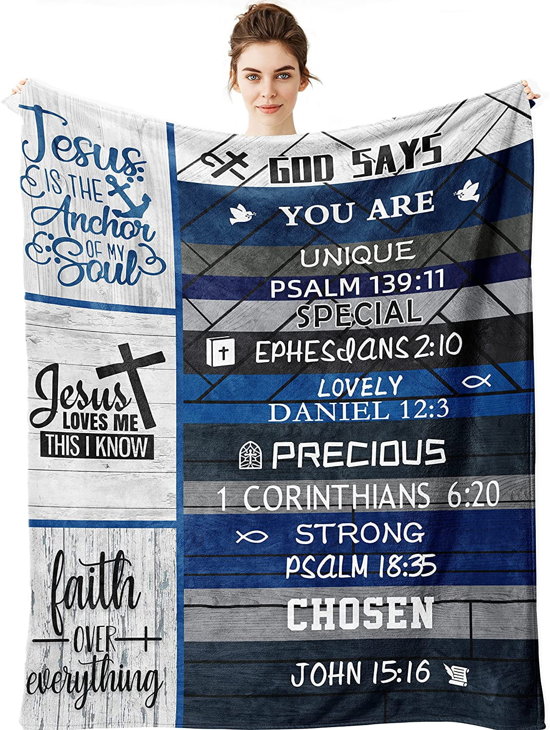 Blanket for Christian Friends Bible Women Bible Verse Blankets with ...