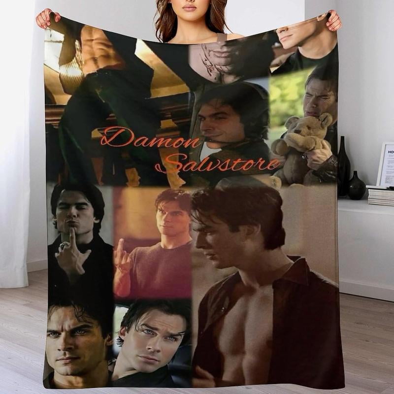 Blankets Ian Ultra Soft Somerhalder Flannel Blanket Damon Perfect for ...