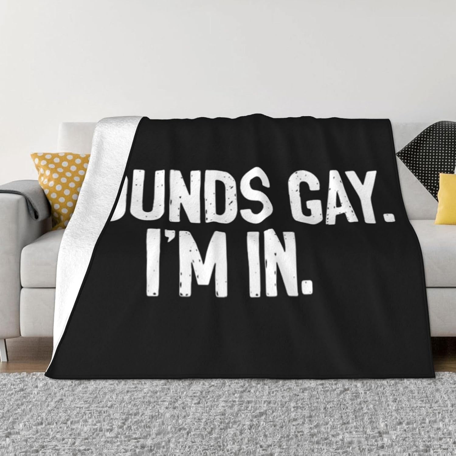 Blankets,Sounds I''m in Funny Throw Blanket Flannel Blanket Soft Fuzzy ...