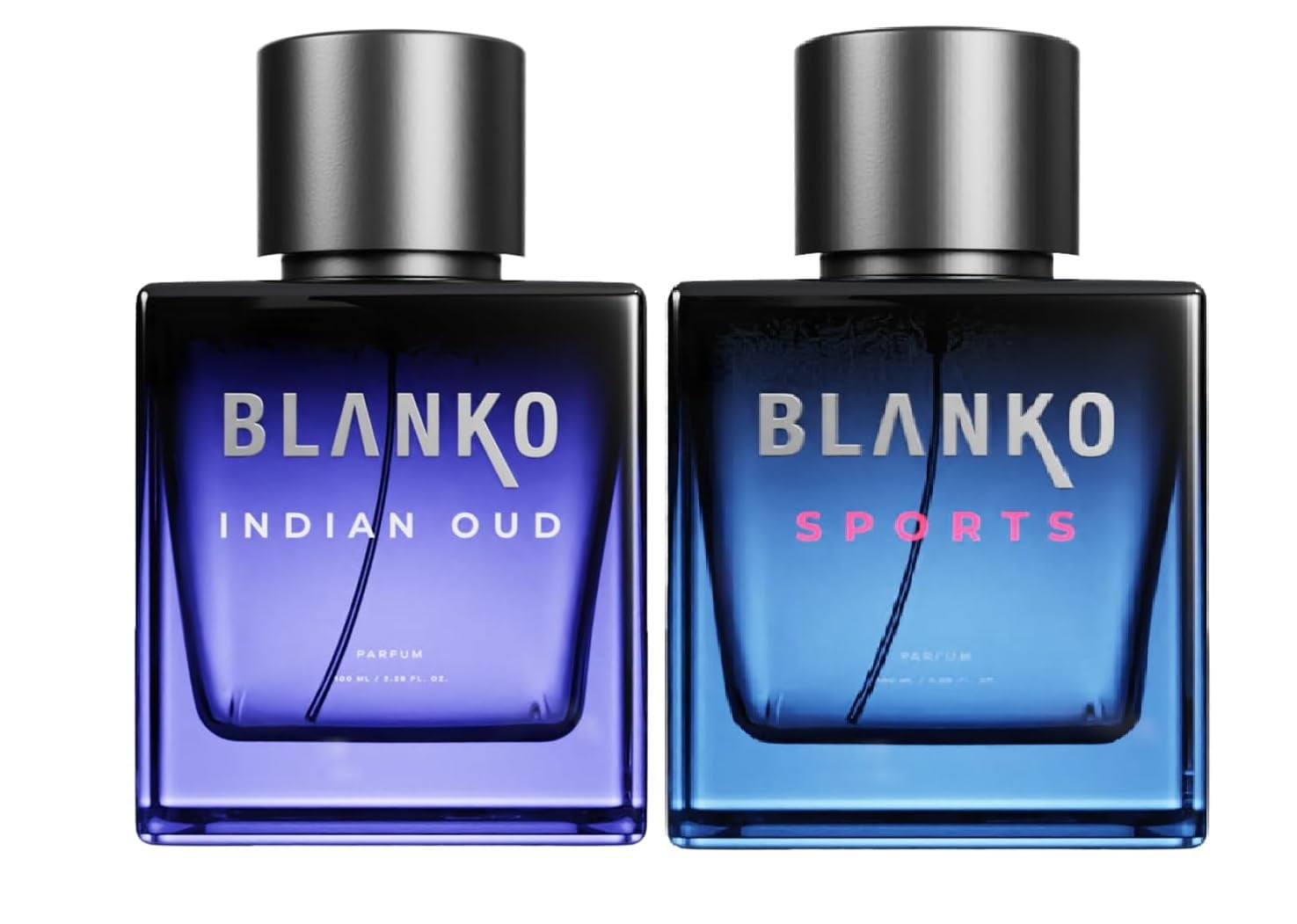 Blanko Indian Oud + Sports TLT Parfum For Men Pack Of 2X 100ml, 3.4 Fl ...