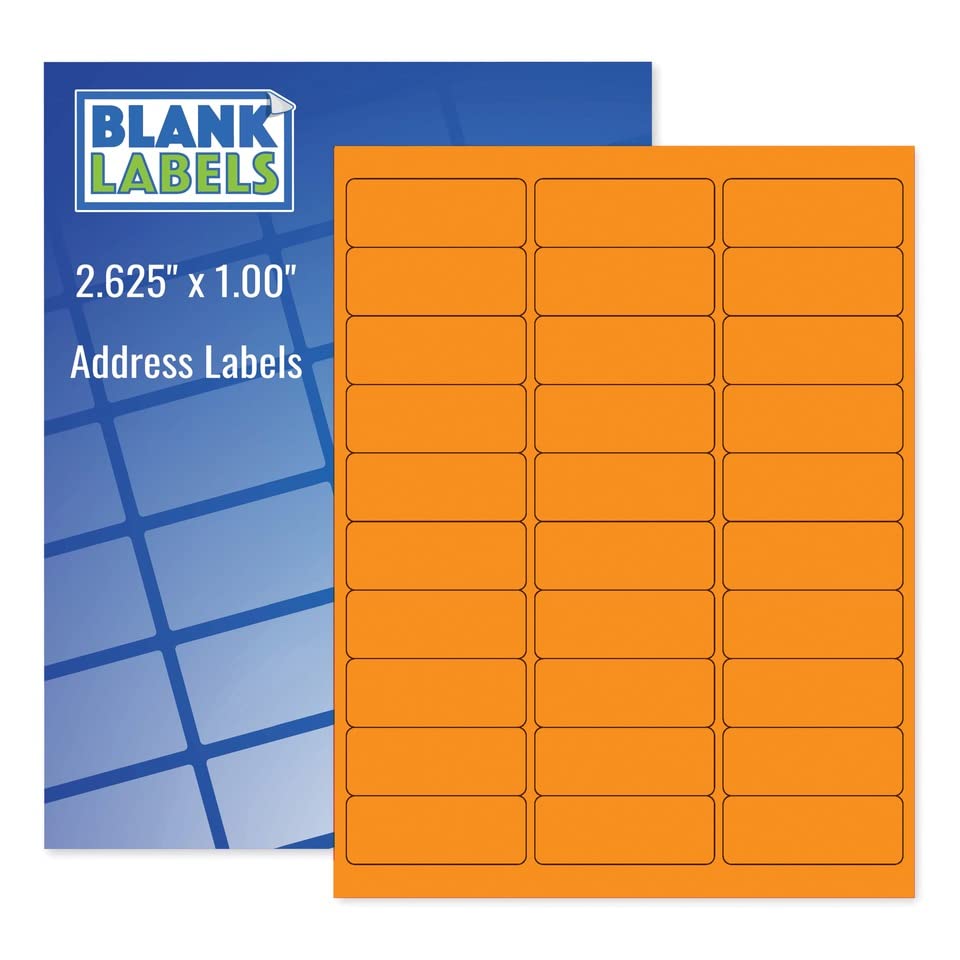 Blanks Labels Fluorescent Yellow FBA & Mailing Labels from Blank Labels ...