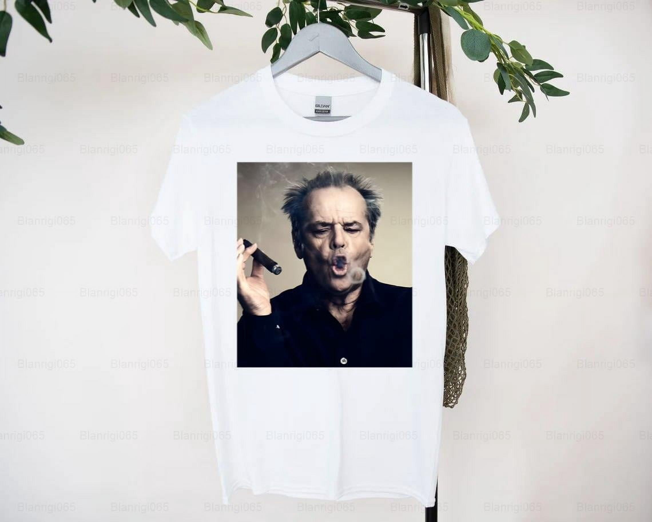 Blanrigi065 Jack Nicholson Cigar Smoke Rings Tee Funny Retro Vintage ...