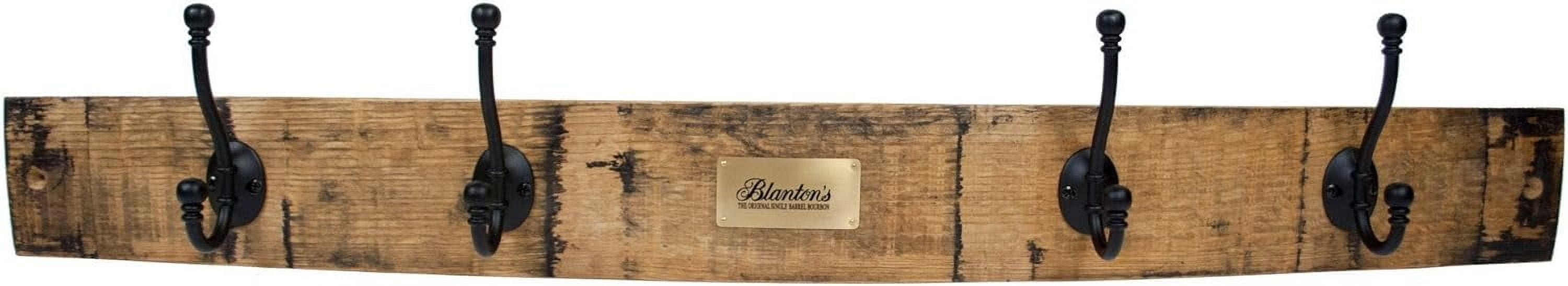 Blanton's Bourbon Barrel Stave Coat Rack - Walmart.com