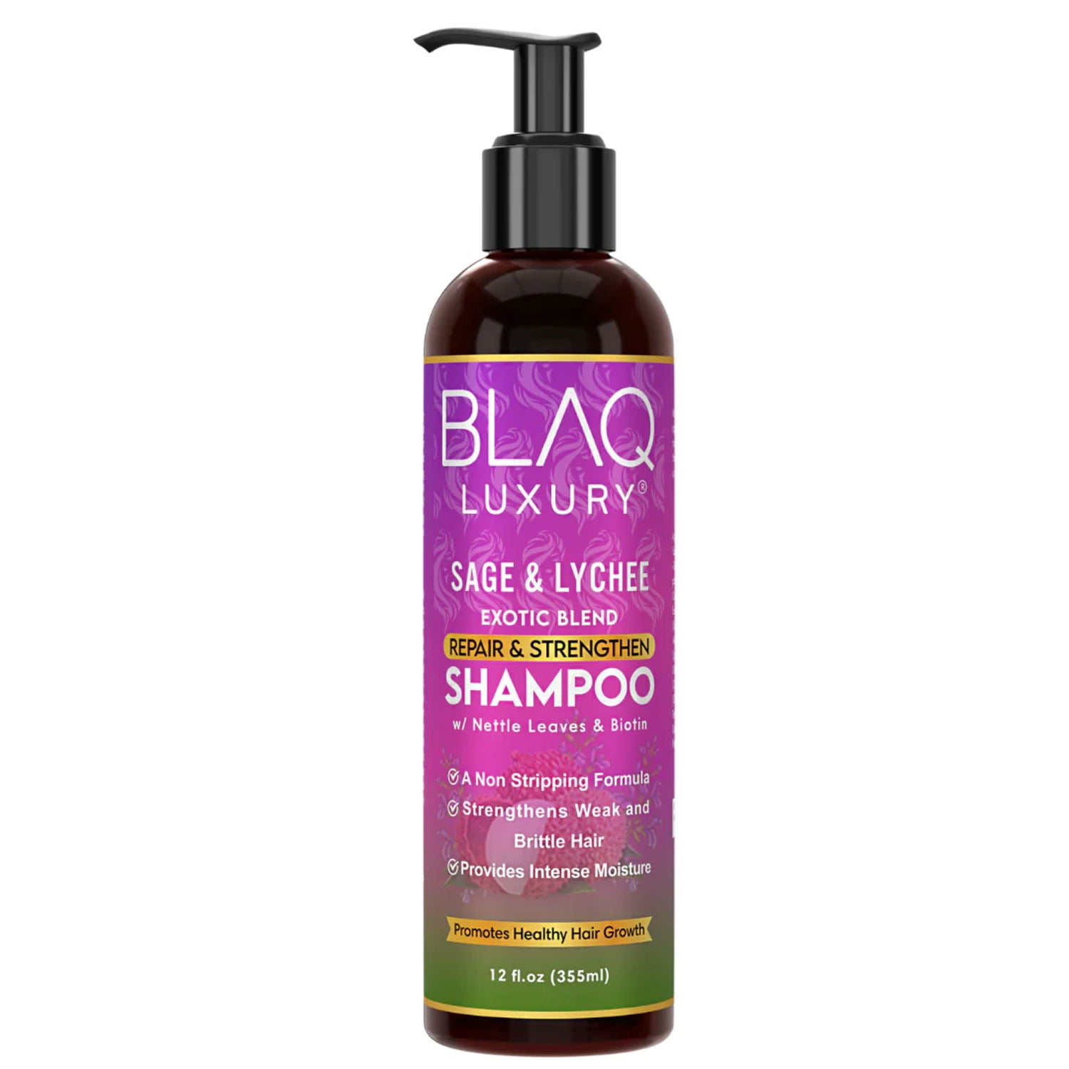 Blaq Luxury Sage Lychee Shampoo, 12 Oz.,Pack of 3 - Walmart.com