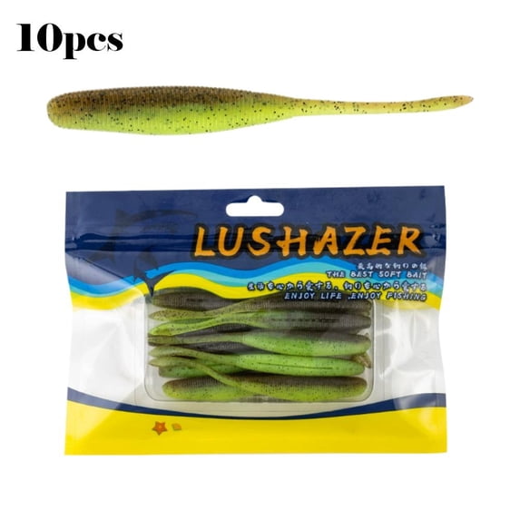 Blarkrus 10 Pack Swimbait Soft Lures 10pcs, Lifelike Swimming Action ...