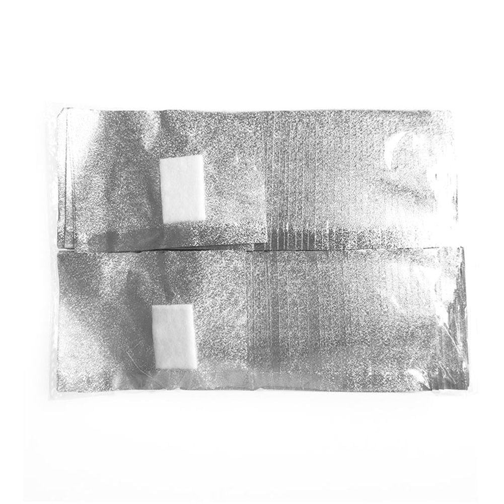100-500X Nail Art Aluminium Foil Soak Off Acrylic Gel Polish Nail Wraps ...