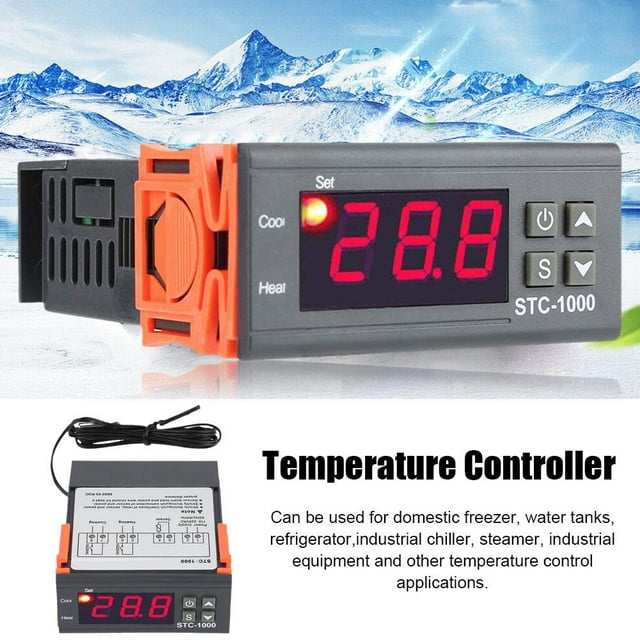 Blarkrus 110 To 220v Digital Display Stc-1000 Temperature Controller ...
