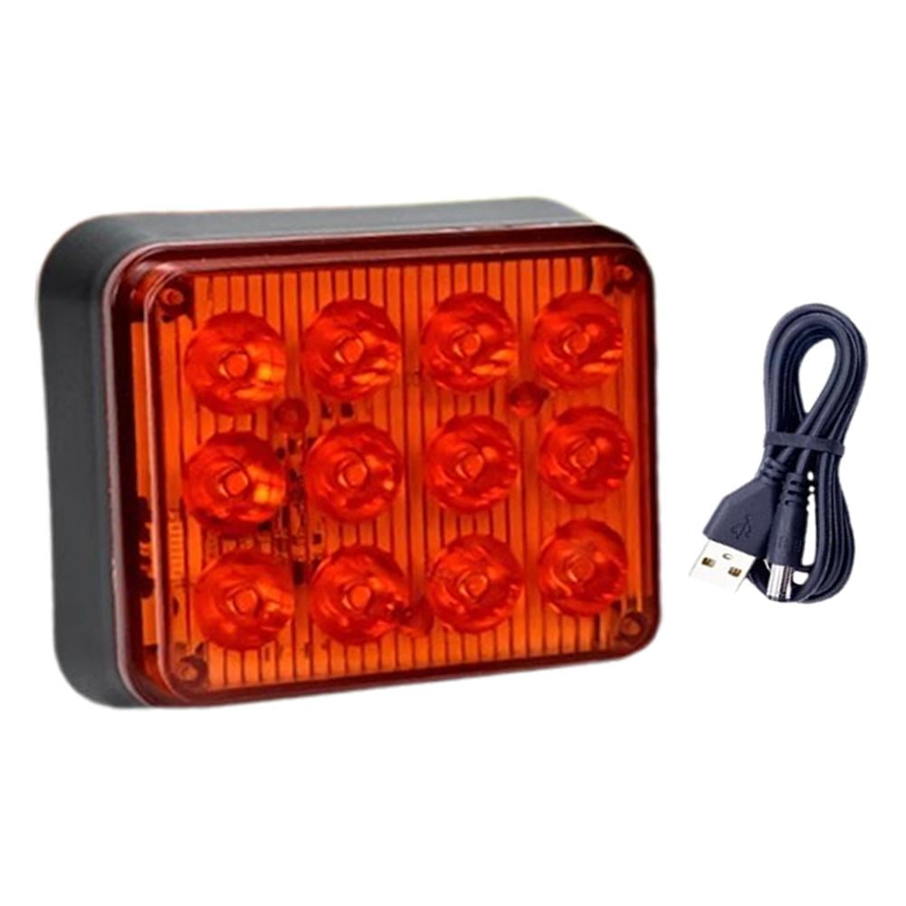 Blarkrus 12LED 5V USB Charging Warning Emergency Lights Vehicle Safety ...