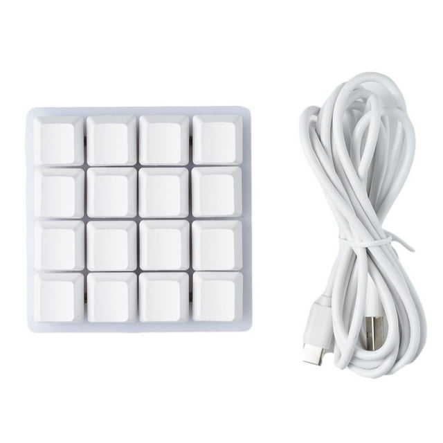 Blarkrus 16 Keys Tastatur Mini Mechanical Keyboard Gaming Kable für ...