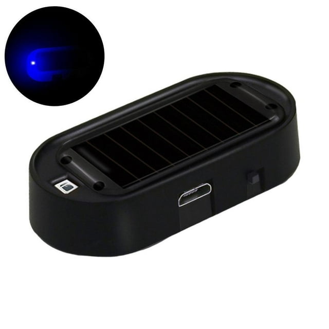 Blarkrus 1x Fake Solar Car LED Alarm Lights Warn Security System Theft ...