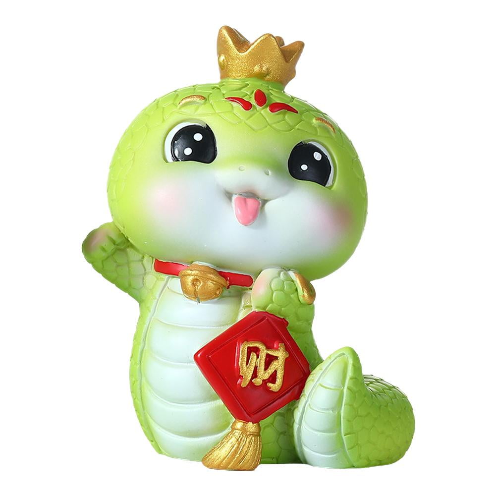 Blarkrus 2025 New Mini Snake Figurine, Resin Good Lu Animal Sculpture ...