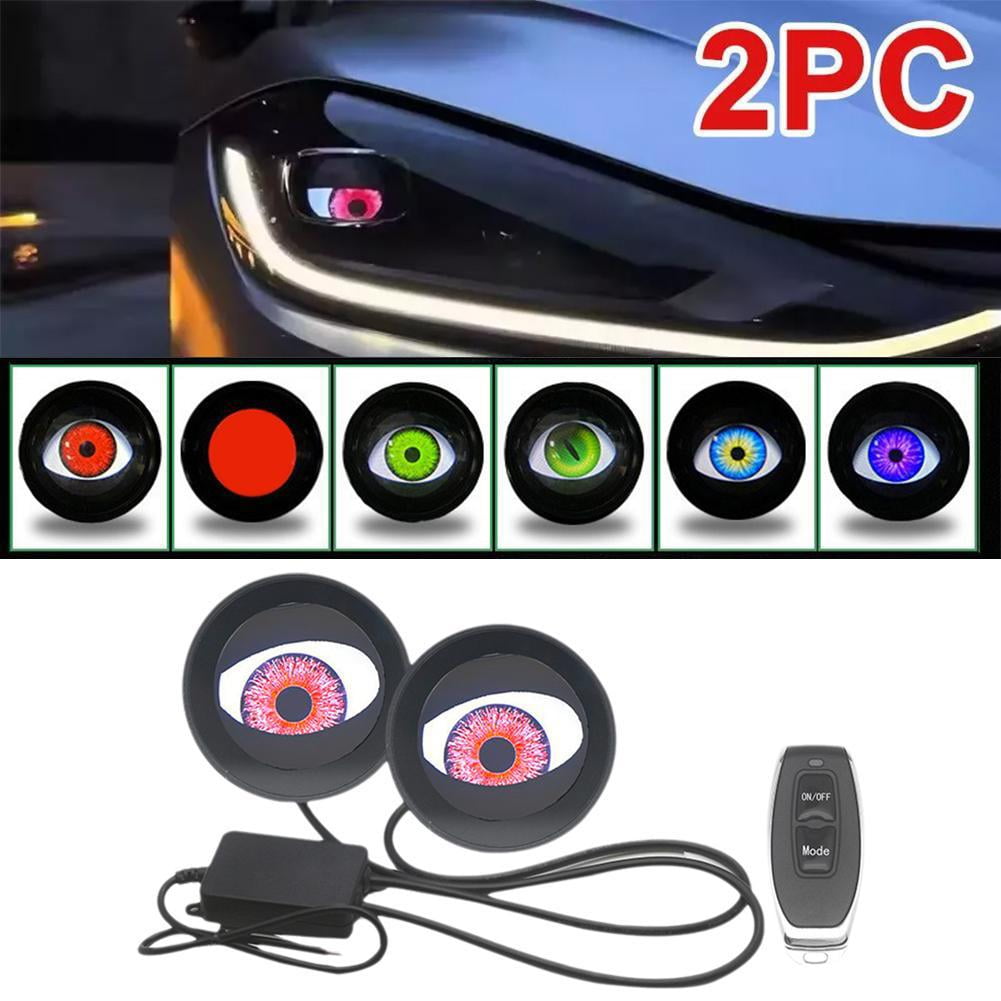 Blarkrus 2pcs Drag Two Flat Demon Eye Led Headlights Hot Sale Korean ...