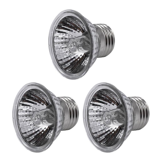 Blarkrus 3 Pack Reptile Heat Lamp Bulb 25W 50W, Uva Uvb 3.0 Full ...