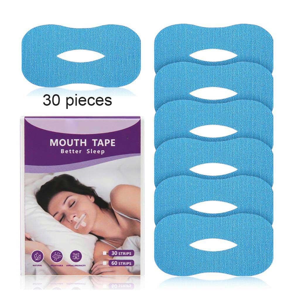 Blarkrus 30Pcs Strip Mouth Tape Advanced Gentle for Better Nose Improved Breathing Hot I7 ...