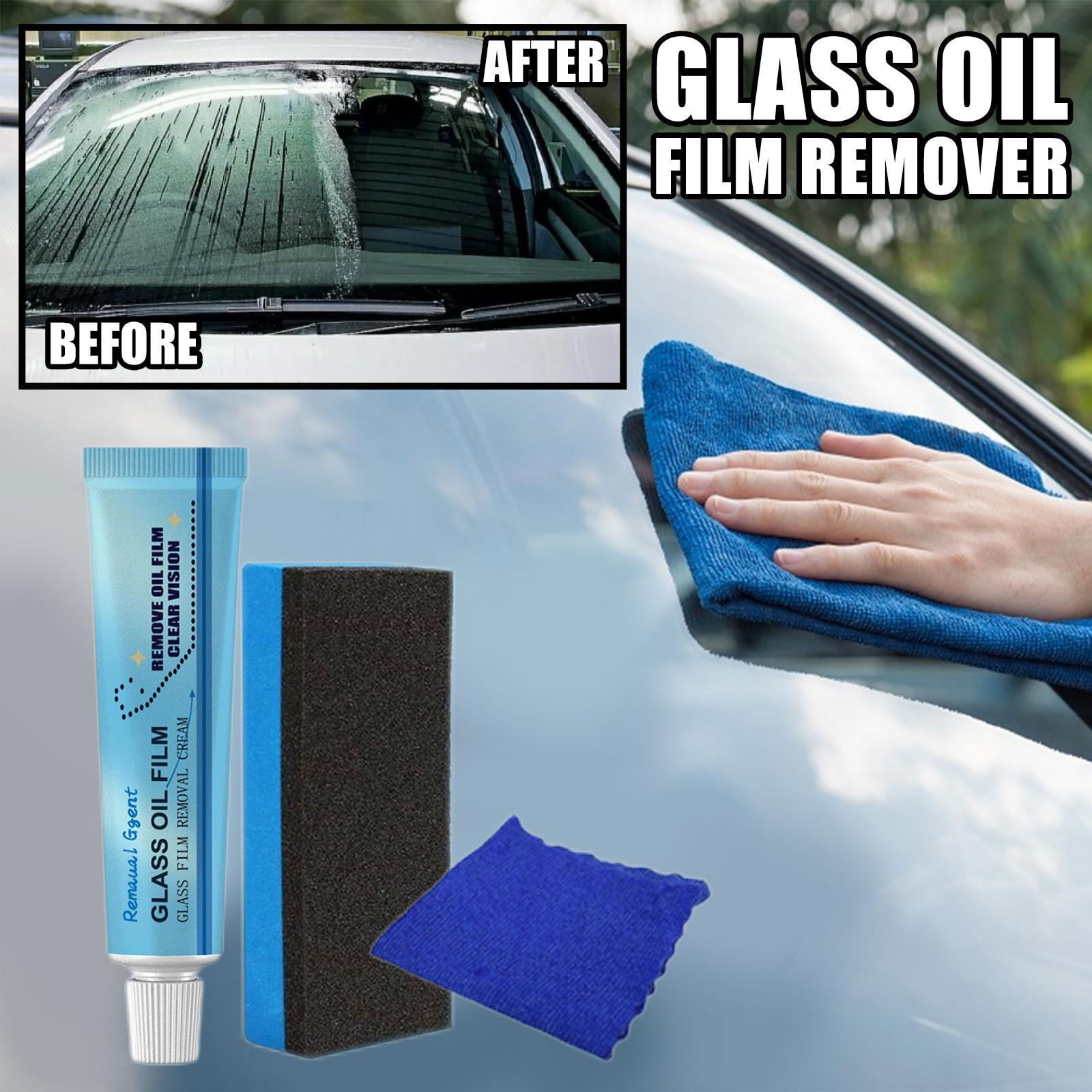 Blarkrus 30g Set Car Glass Polishing Cleaner Degreaser Oil Film Bathroom Window Glass Windshield ...