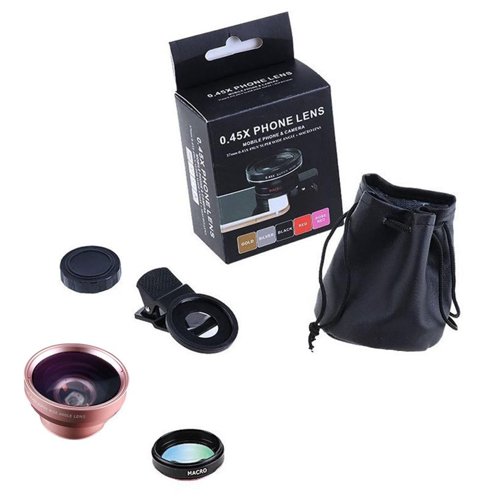 Blarkrus 37mm Mobile one Lens 0.45x 49uv er Wide-Angle C ro + iversal ...
