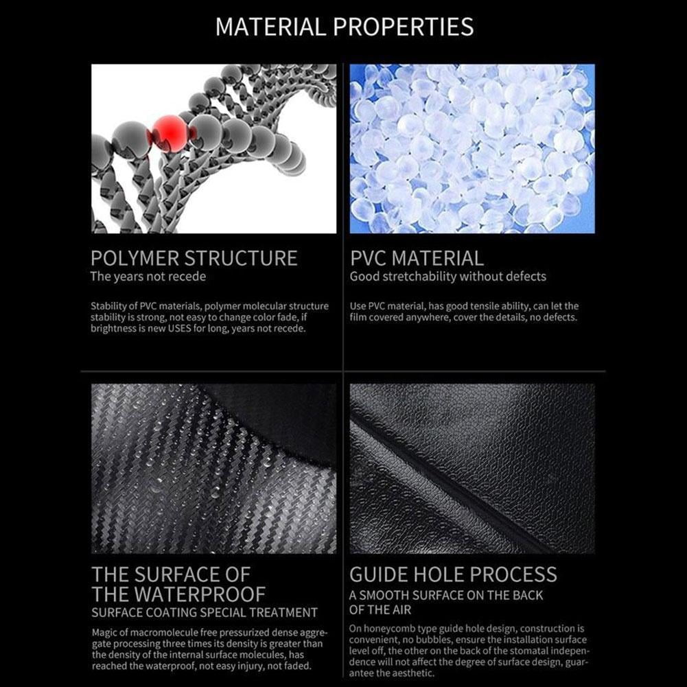 Blarkrus 38*30 Carbon Fiber Black Photo Film Laptop Shell Film Bright ...