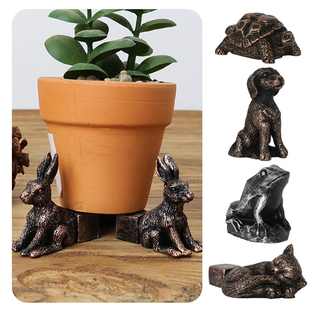 Blarkrus 3Pcs Tortoise Animal Plant Pot Foot Flower Pot Support Decor ...