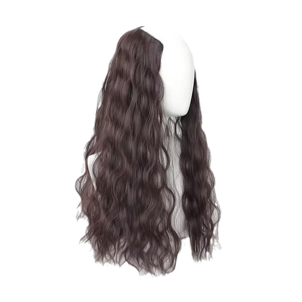 Blarkrus 45cm,55cm,65cm Wig Female Long Curly Hair U-Shaped Big Wave ...