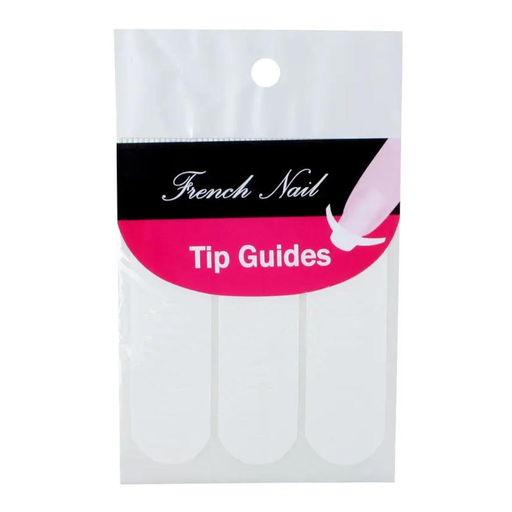 Blarkrus 48 Pcs French Manicure Nail Art Tips Form Guide Sticker Polish ...