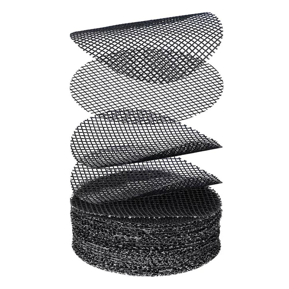 Blarkrus 50/100xCircle Flower Pot Hole Mesh Pad Mat Plant Potting ...