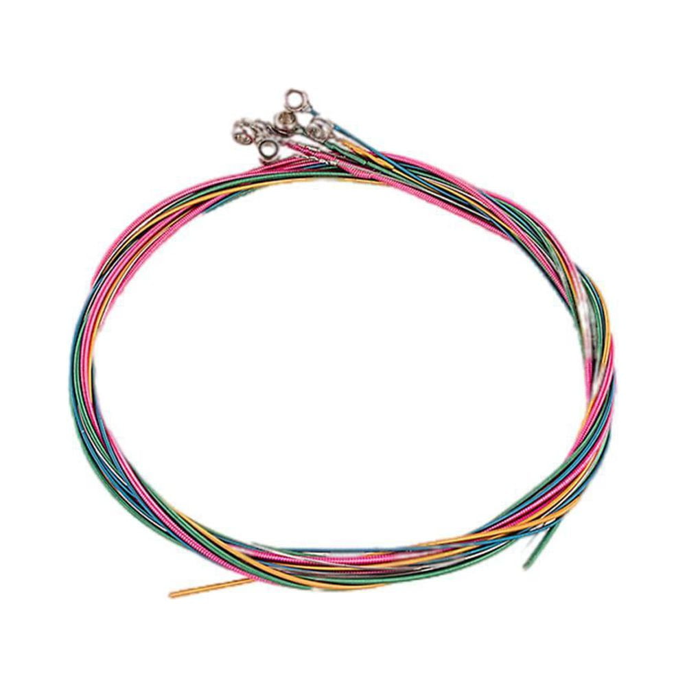 Blarkrus 6Pcs/Set Replacement Stl Acoustic Guitar Strings Folk ...