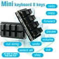 Blarkrus 8-Key Small Keyboard Mini Keyboard Copy And Paste Custom Shortcut Keys One-Key Password ...