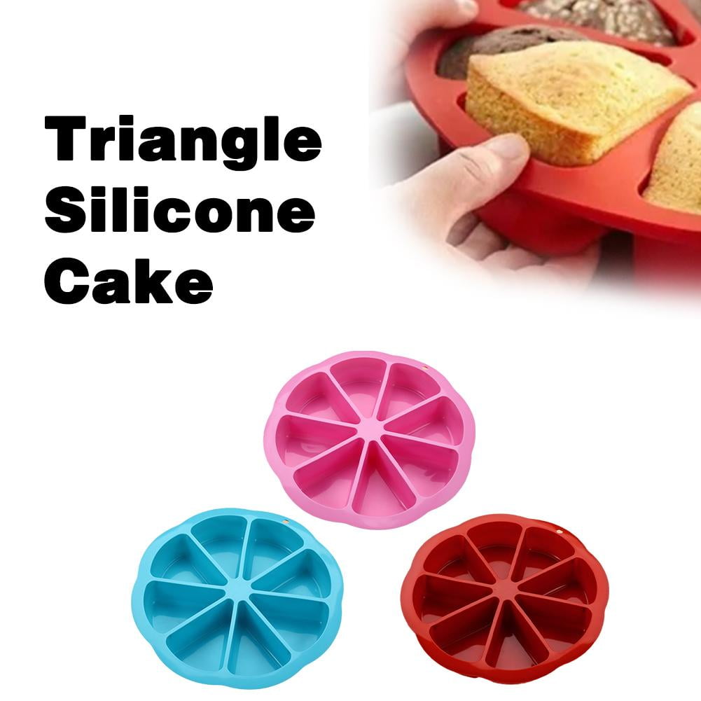 Blarkrus 8-Triangle Rod Sile Cake Pan Tins Mfin Pizza Mould λз Pastry ...