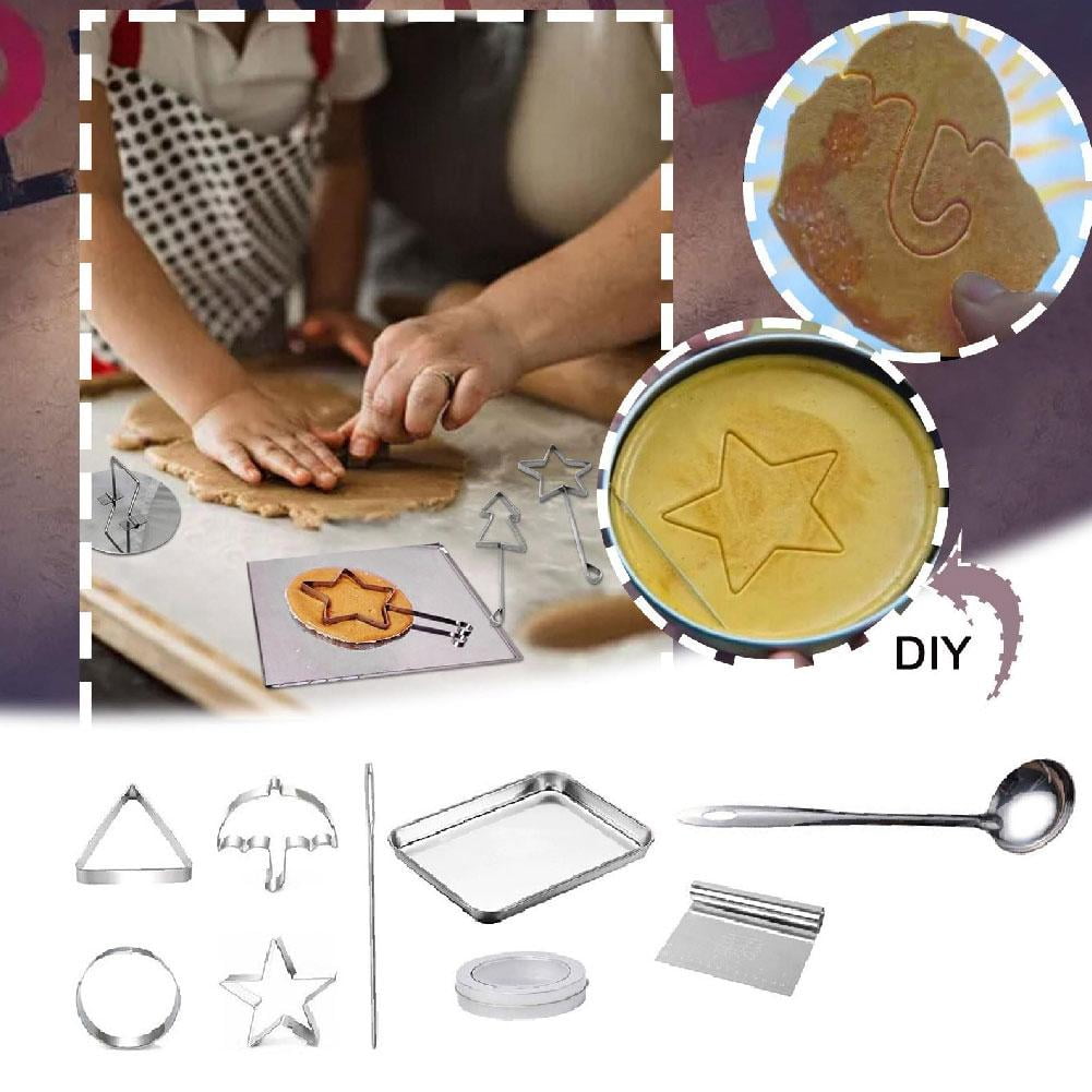 Blarkrus 9Pcs Korean Sugar Can Making Tools - Stainl Stl Cookie Cutters ...