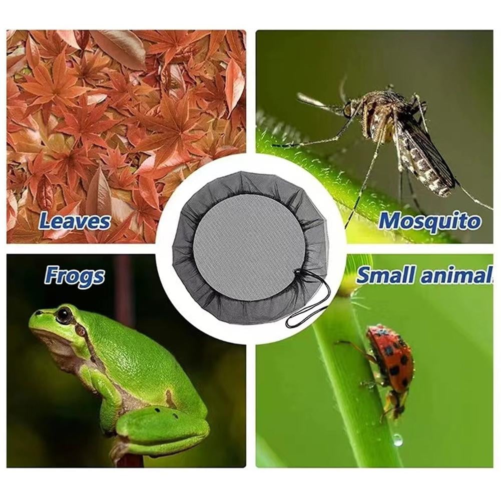 Blarkrus Adjustable Rain Barrel Mesh Cover Water Butt Net for Garden ...