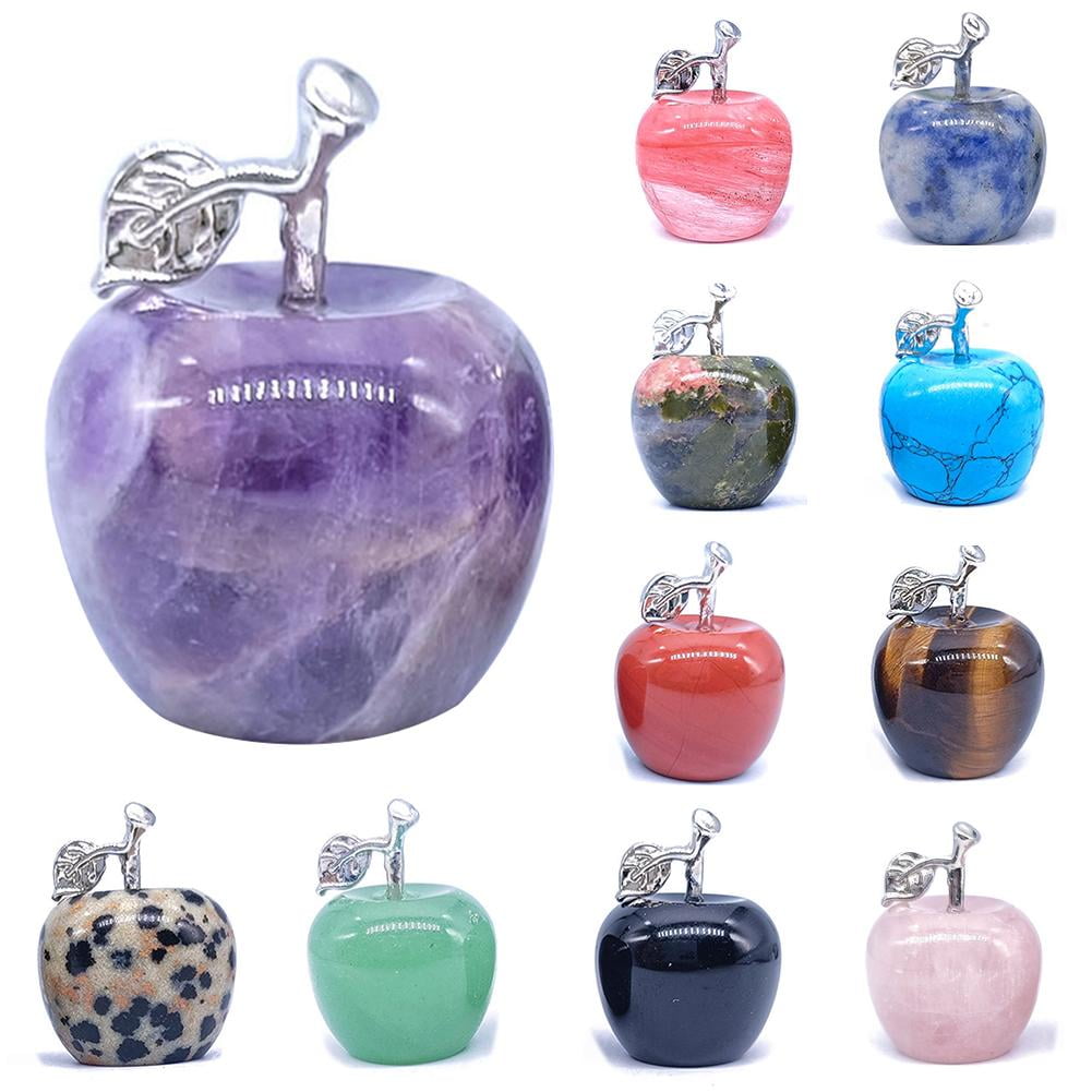 Blarkrus Apple Statue Heng Crystal Home Decor Gemstone Natural U Stone ...