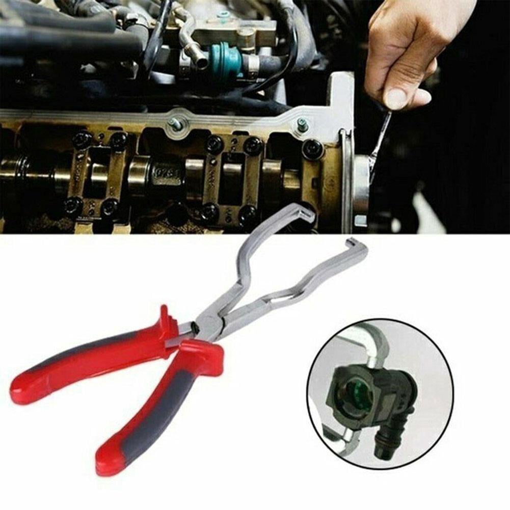 Blarkrus Bag Red Handle Oil Pipe Pliers Car Calipers Fuel Pipe Pliers ...