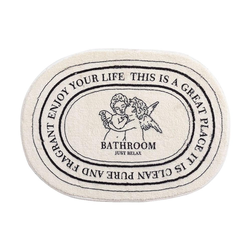 Blarkrus Bath Mat 50x31.5 in, Soft Flocked Microfiber with Rubber ...