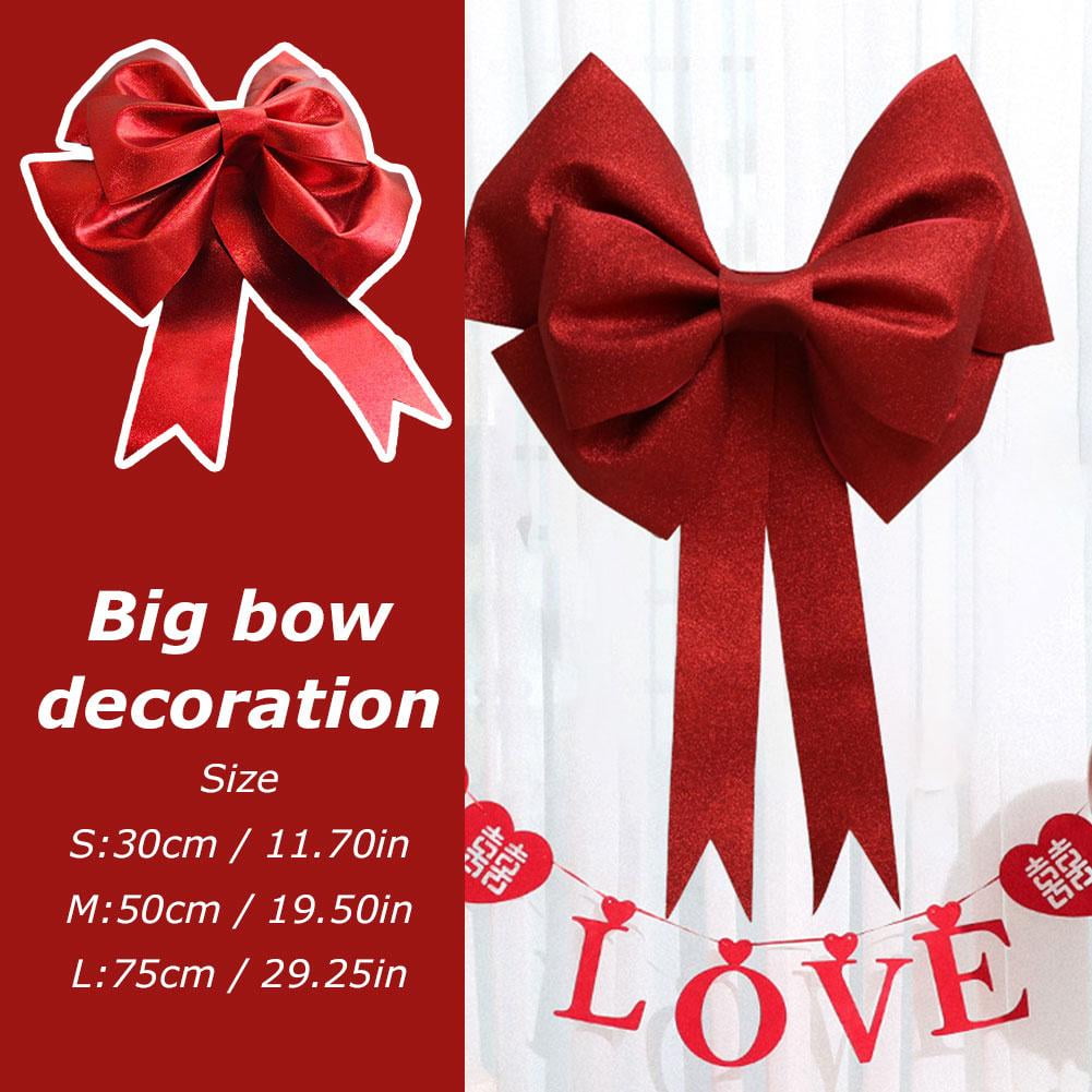 Blarkrus Big Bow, Giant Bow for Christmas, Wreath Bow for Christmas Tr Topper, Christmas Giant ...