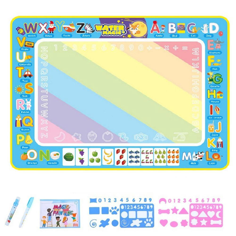 Blarkrus Big Coloring Doodle Mat with Magic Pen Water Painting Rug ...