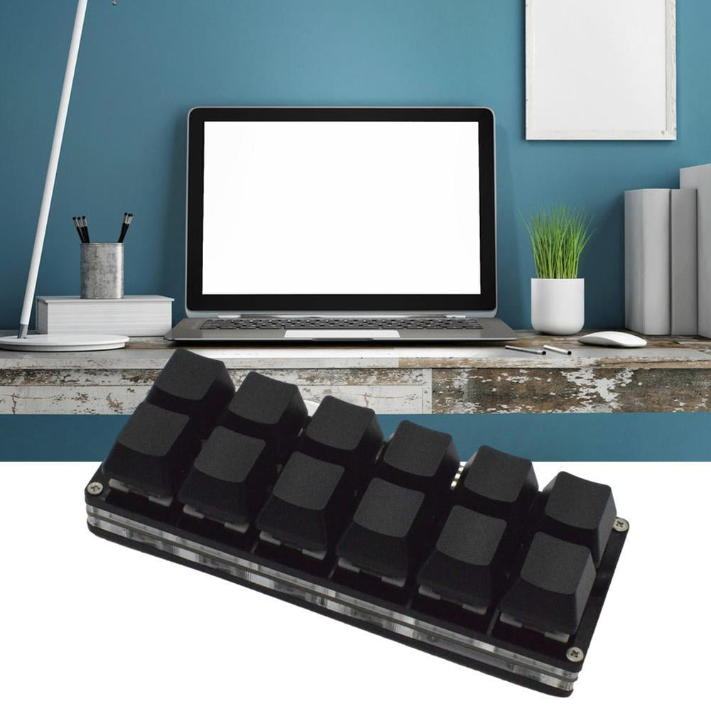 Blarkrus Black 12-Key Small Keyboard Upgraded Version Hot-Swappable Mini Keyboard Copy And Paste ...